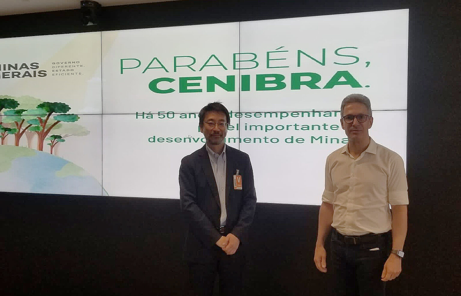 Cenibra é homenageada por governador de Minas Gerais – CAMINHOS GERAIS